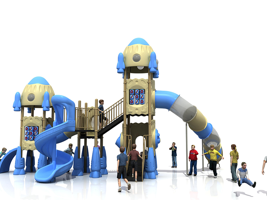Outdoor Children Rocket Playground Slide Equipment for Park from China ...
